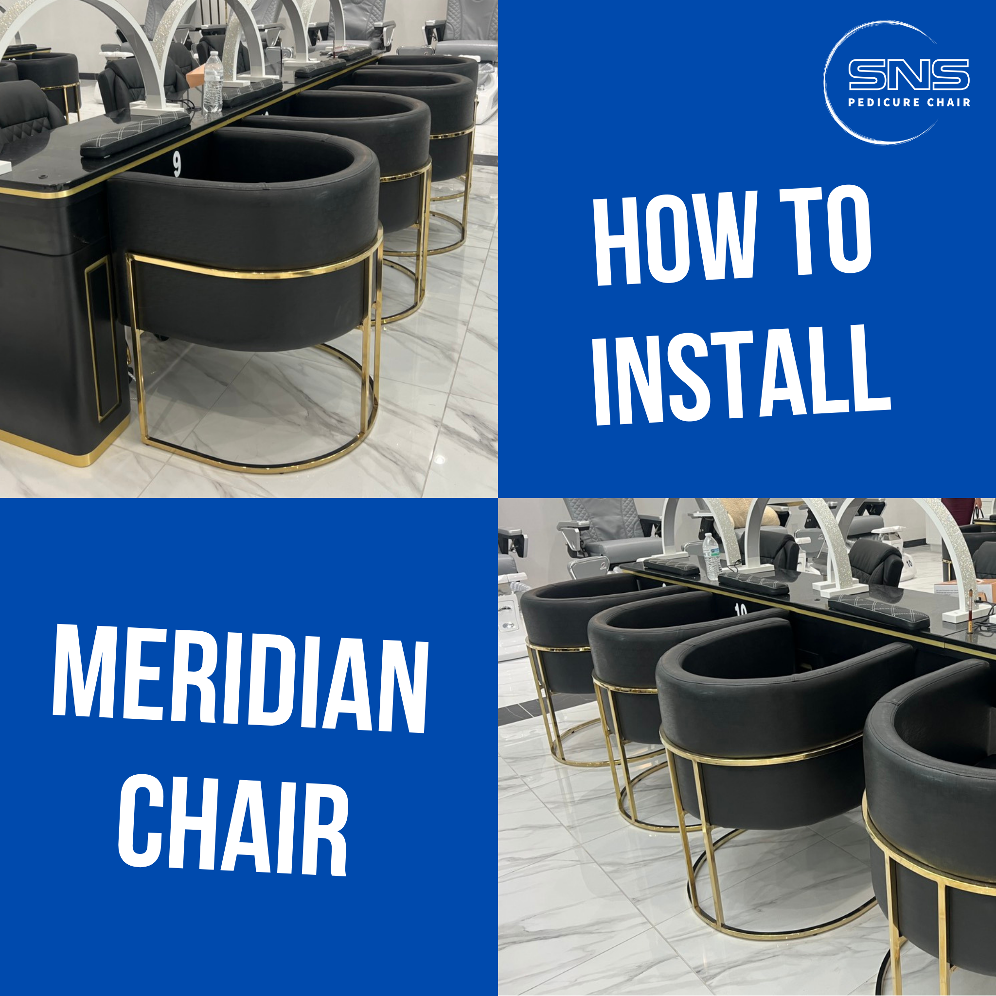 How to install Meridian Chair – SNS Pedicure
