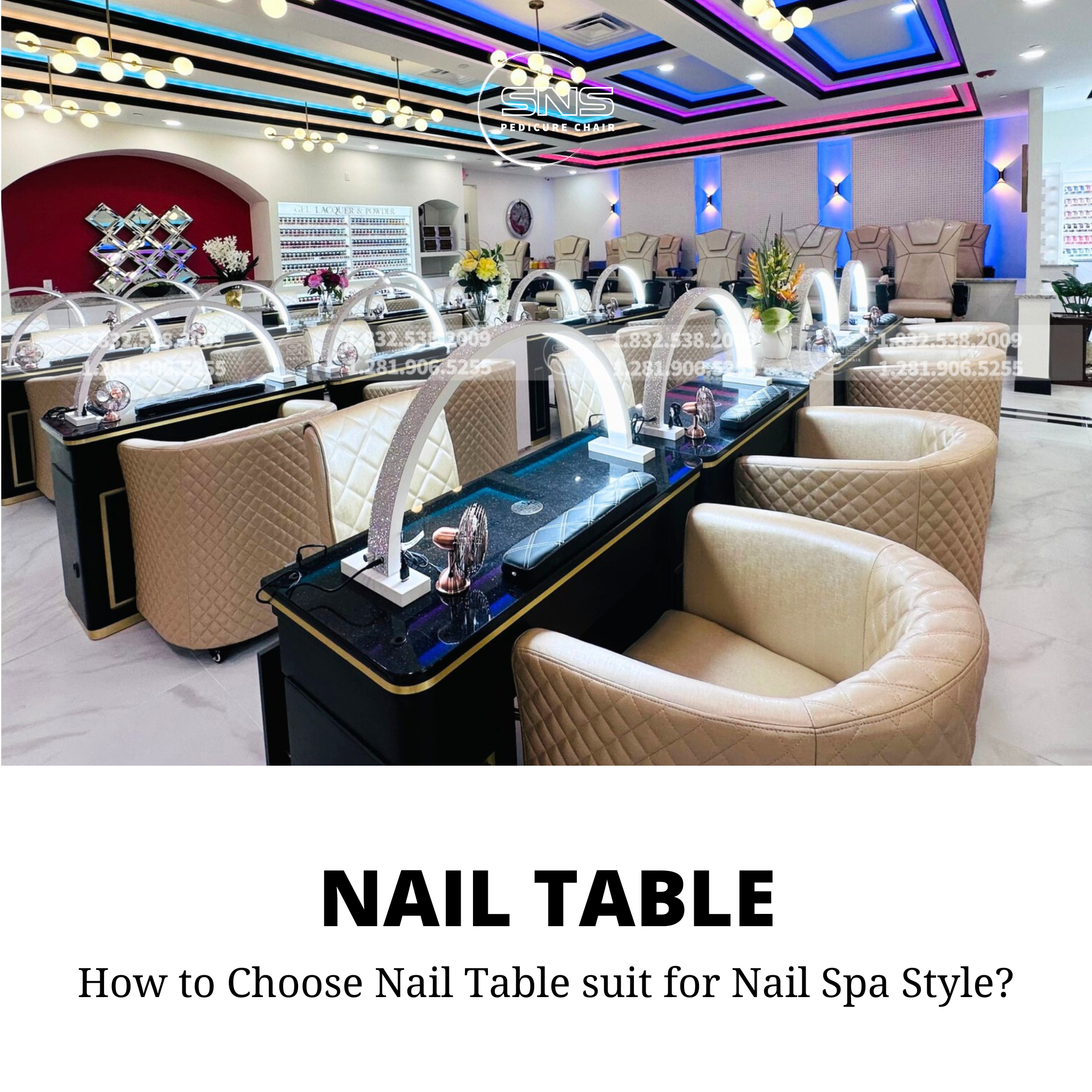 How to Choose Nail Table suit for Nail Spa Style – SNS Pedicure